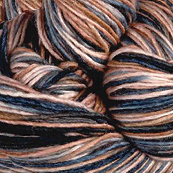 Aurora is a soft silk blend yarn which is Kettle Dyed