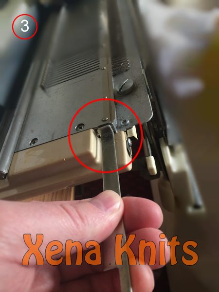 How to replace knitting machine needle on your home knitting machine