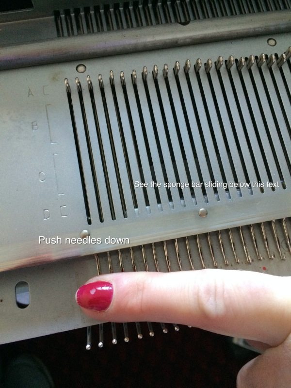 How to replace knitting machine needle on your home knitting machine