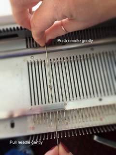 How to replace knitting machine needle on your home knitting machine