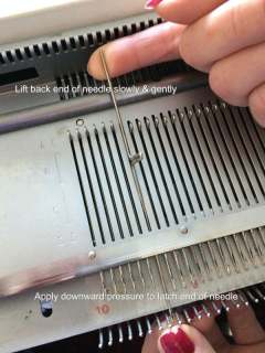How to replace knitting machine needle on your home knitting machine