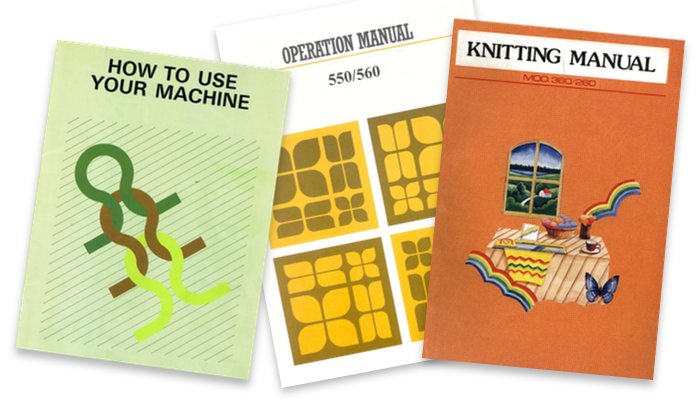 Knitmaster knitting machine service guides and manuals